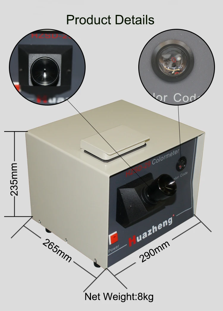 Huazheng Digital Astm D 1500 Petroleum Products Colorimeter,Oil Color ...