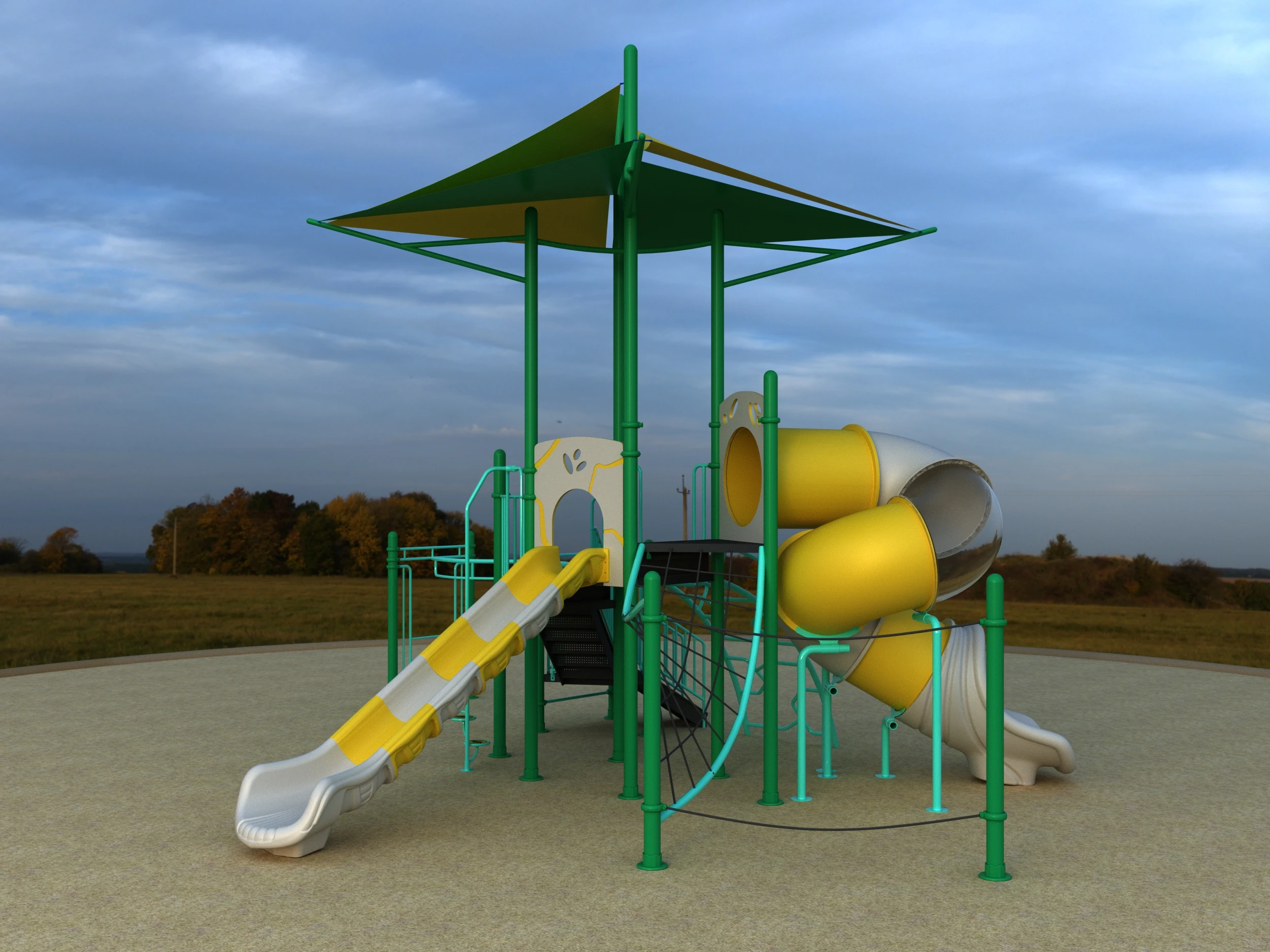 2025 New Outdoor Playground Children Combination Theme Park Slide ...