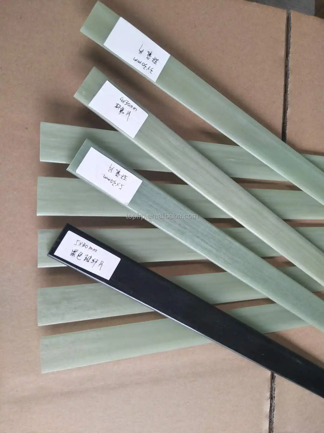 High Strength Epoxy Fiberglass Batten Frp Epoxy Resin Flat Bars For Bow ...