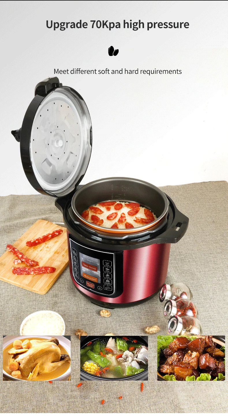 Multipurpose Electric Pressure Cooker 4L-8L - Smart Adjustable Pressure ...