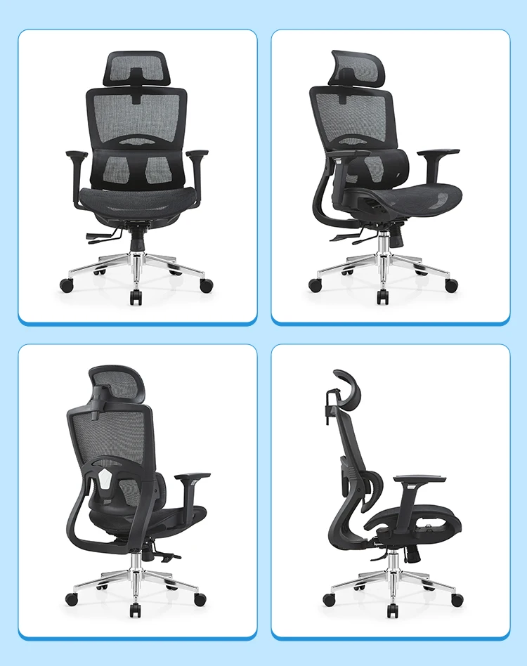 Ergonomic Full Mesh Office Chair with Adaptive Lumbar Support