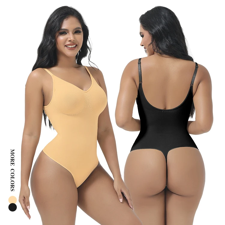 Yiyun New Custom Logo High-cut Sleeveless Tummy Control Bodysuit Seamless Body Shapers Sexy ...