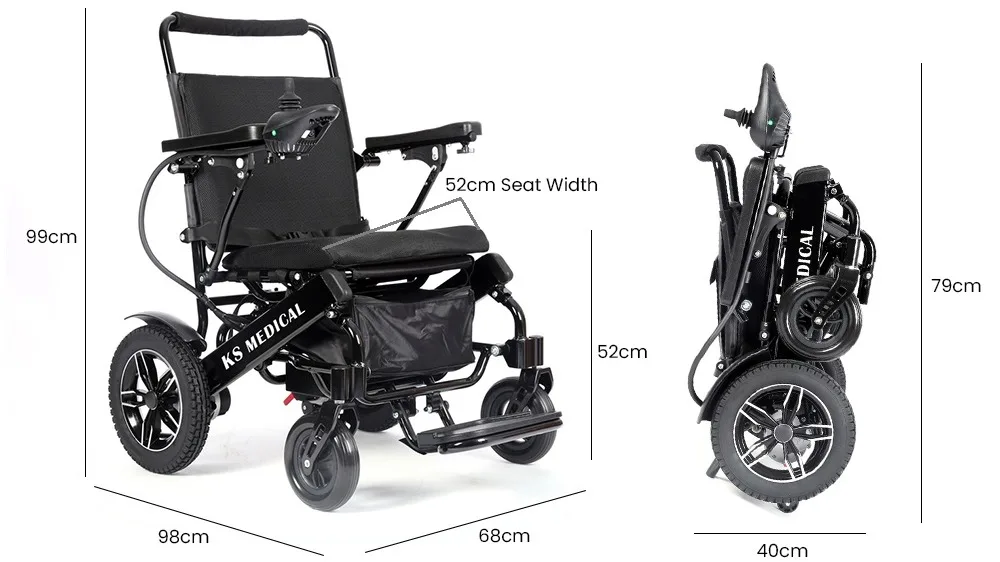 Ksm-601 Foldable Tilt In Space Wheelchair Latest Design Remote Control ...