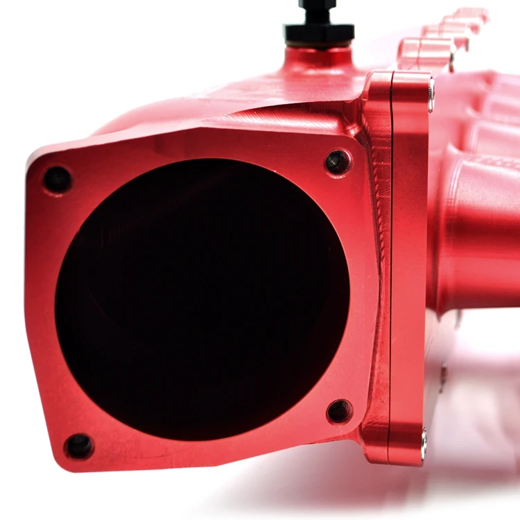 Mitsubishi EVO 4G63 Red Ported Intake Manifold, Aluminum, OEM
