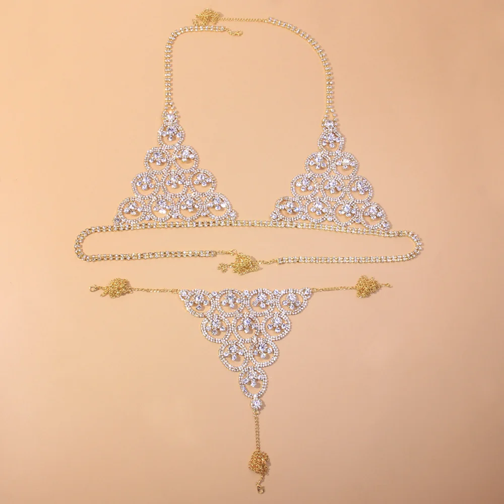 Full Diamonds Fashion Jewelry High Quality Women's Jewelry Bra ...