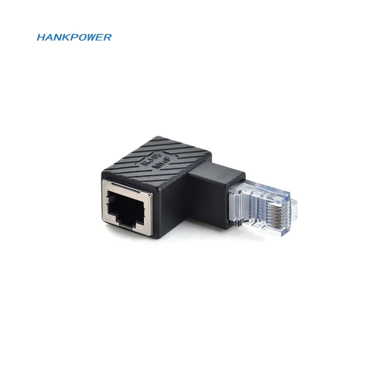 Network 90 Degree Right Angled Rj45 8p8c Male To Female Adapter Cat5 ...
