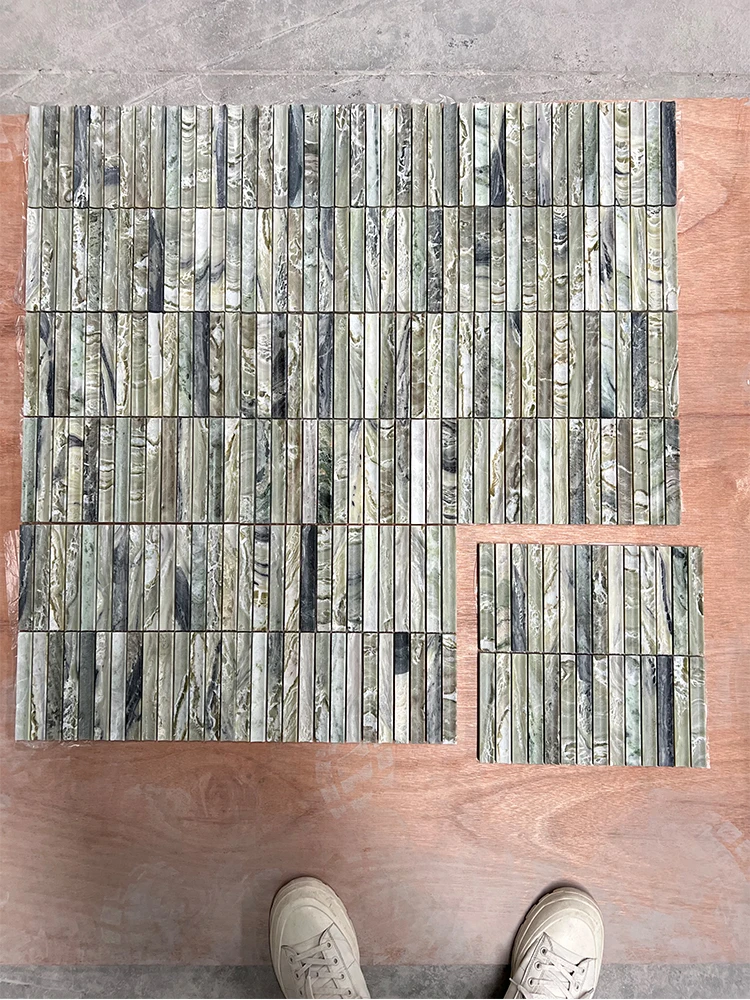 Curve Fluted Marble Tiles Pencil Trim Door Panels Bianco Carrarra ...