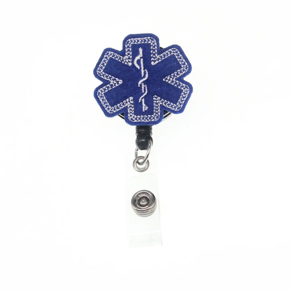 Medical Styles Felt Ambulance Emergency Postpartum Nurse Badge Reel