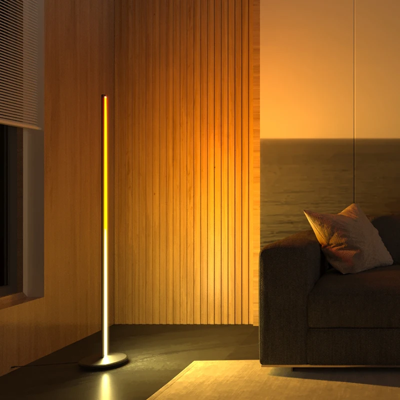 Remote Control 9w Pvc And Pc Rgb Warm White Rgb Corner Floor Lamp ...