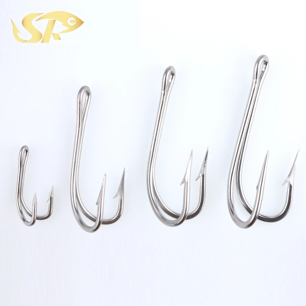 SUPERIORFISHING High Quality Double Fishing Hook Stainless Steel ...