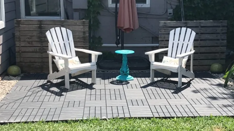 Waterproof Diy Interlocking Plastic Flooring Outdoor Composite Patio ...