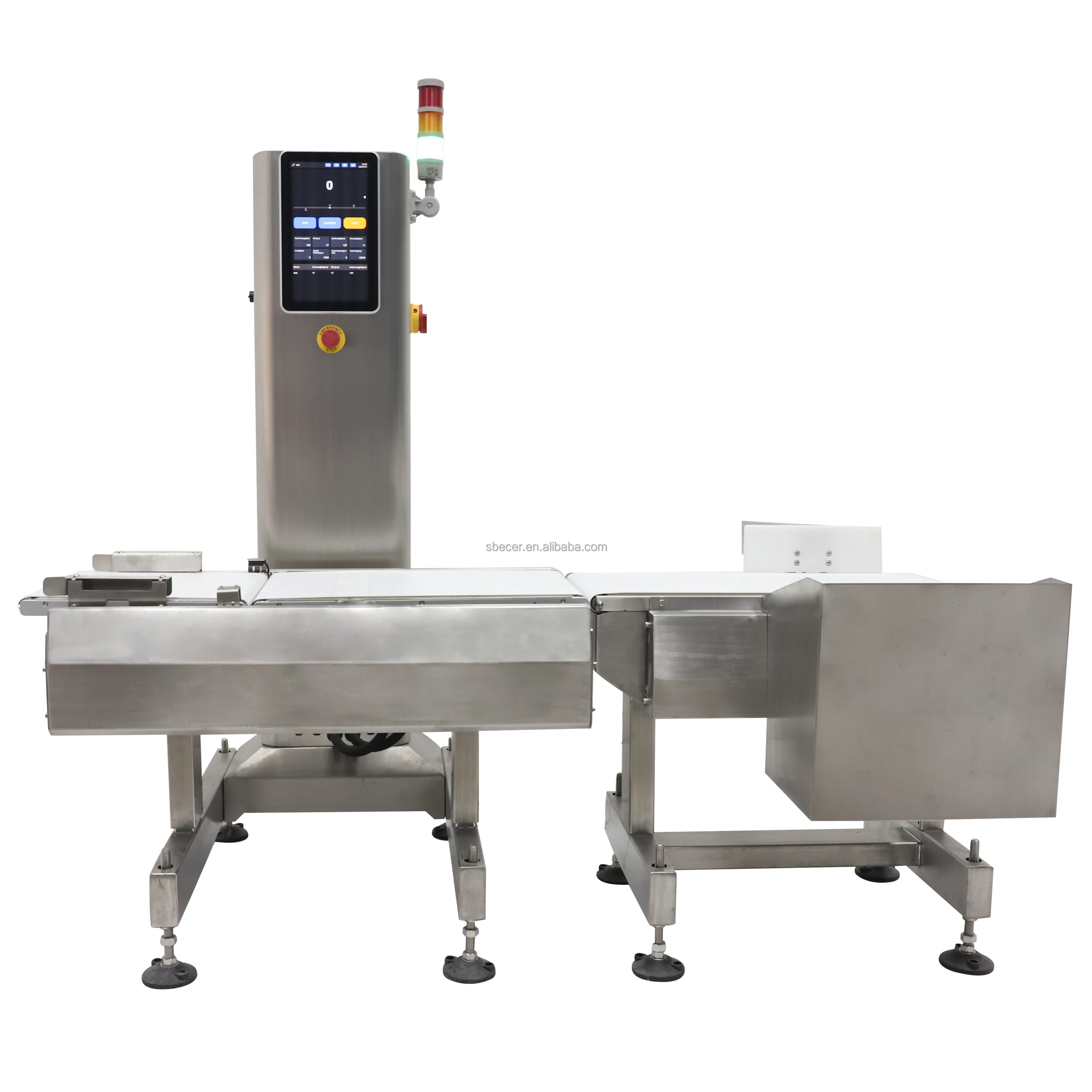 Automatic Digital Dynamic Check Weigher Conveyor Belt Touch Screen Display Oem Customizable For ...