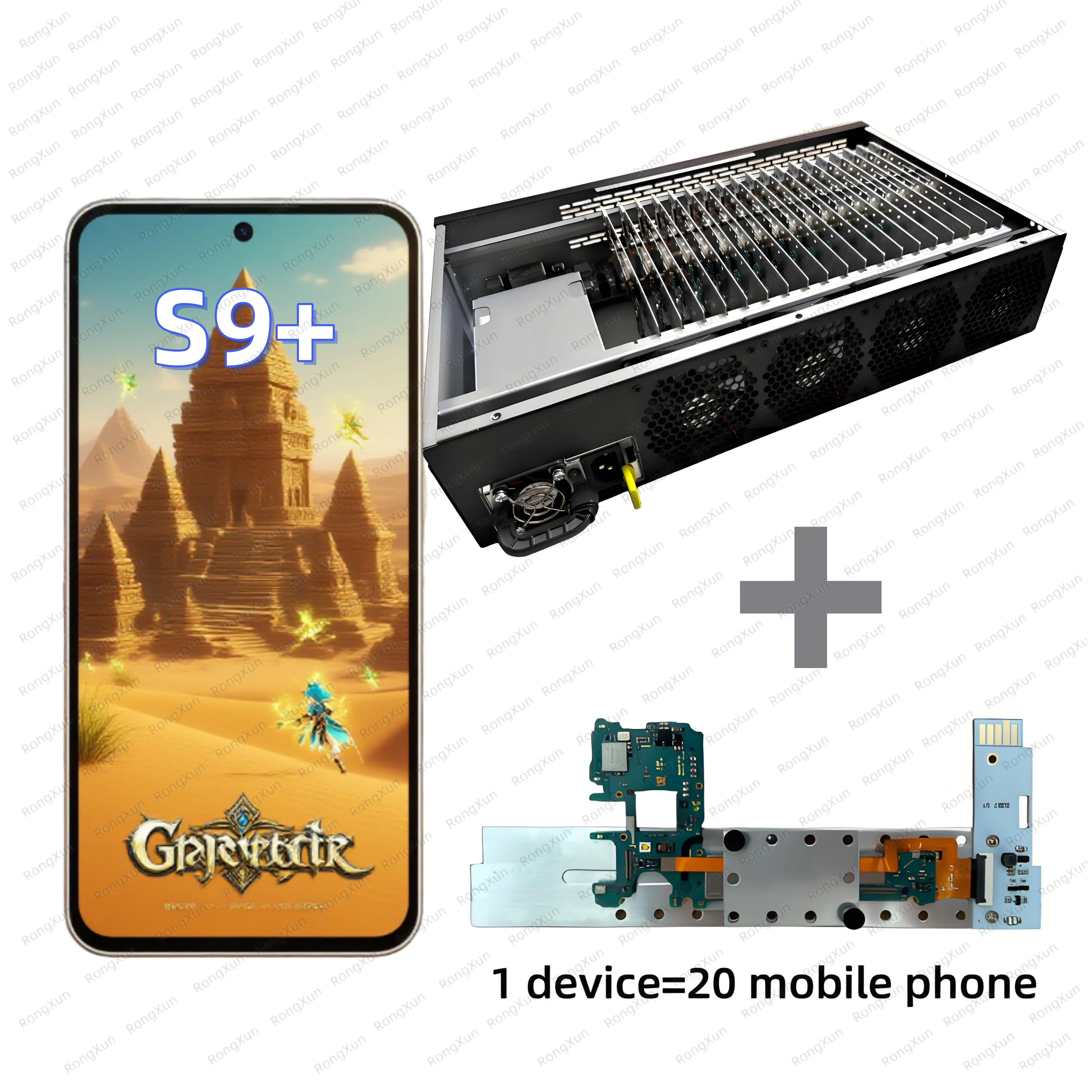 S9+ Batch Click Mobile Phone Farm Robot Phone Farm Box Used for Youtube ...