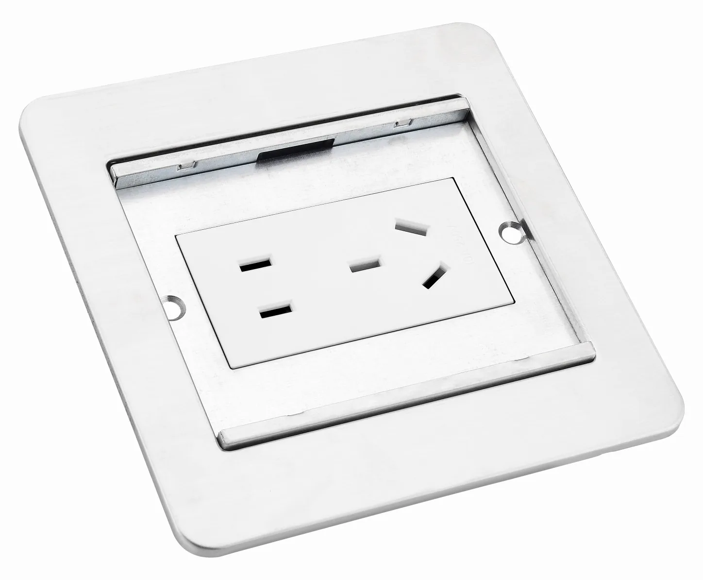 Stainless Steel Hidden Type Double-door Floor Box Outlets Dustproof ...