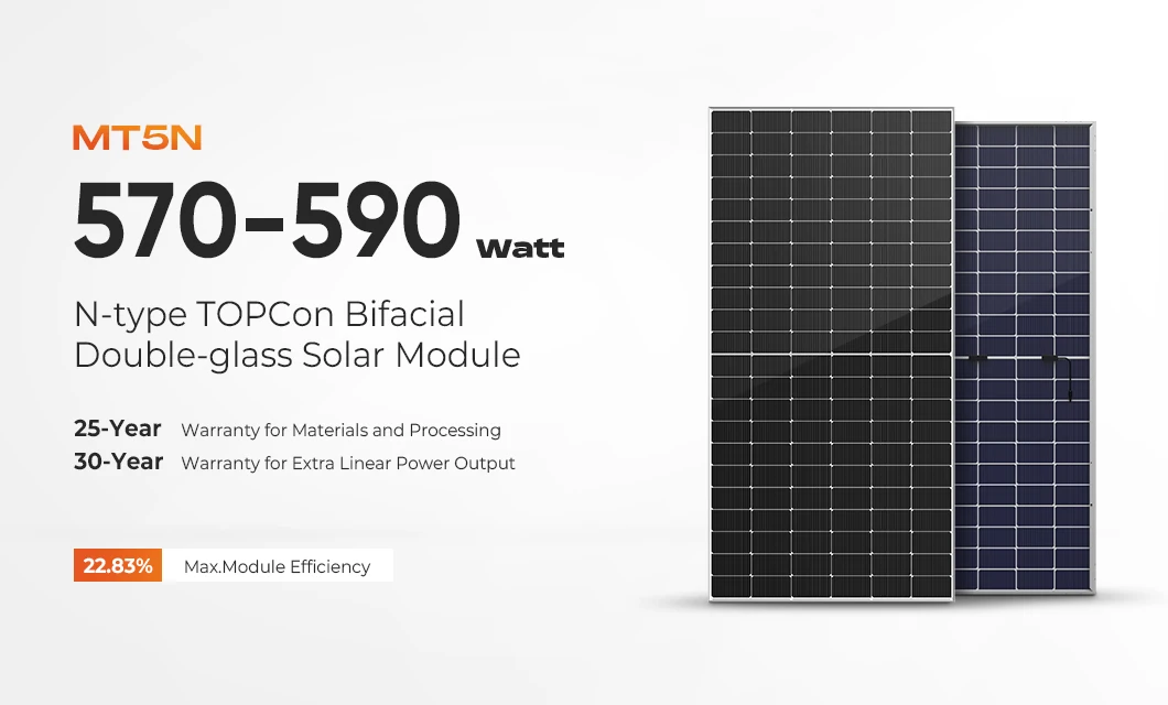 Mate N-Type TOPCon Bifacial Solar Panel 132Cells N-Type 590W ...