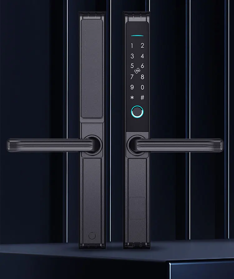 Doorplus Waterproof Digital Biometric Handle Fingerprint Smart Gate ...