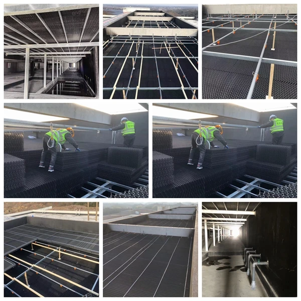 Large Heat Transfer Area Net Cooling Tower Filler W V Wave PP Mesh Fill