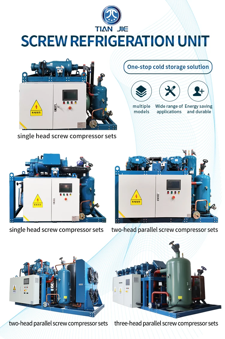 Compressor Rack Refrigeration Compressor Rack Triple Screw Parallel ...
