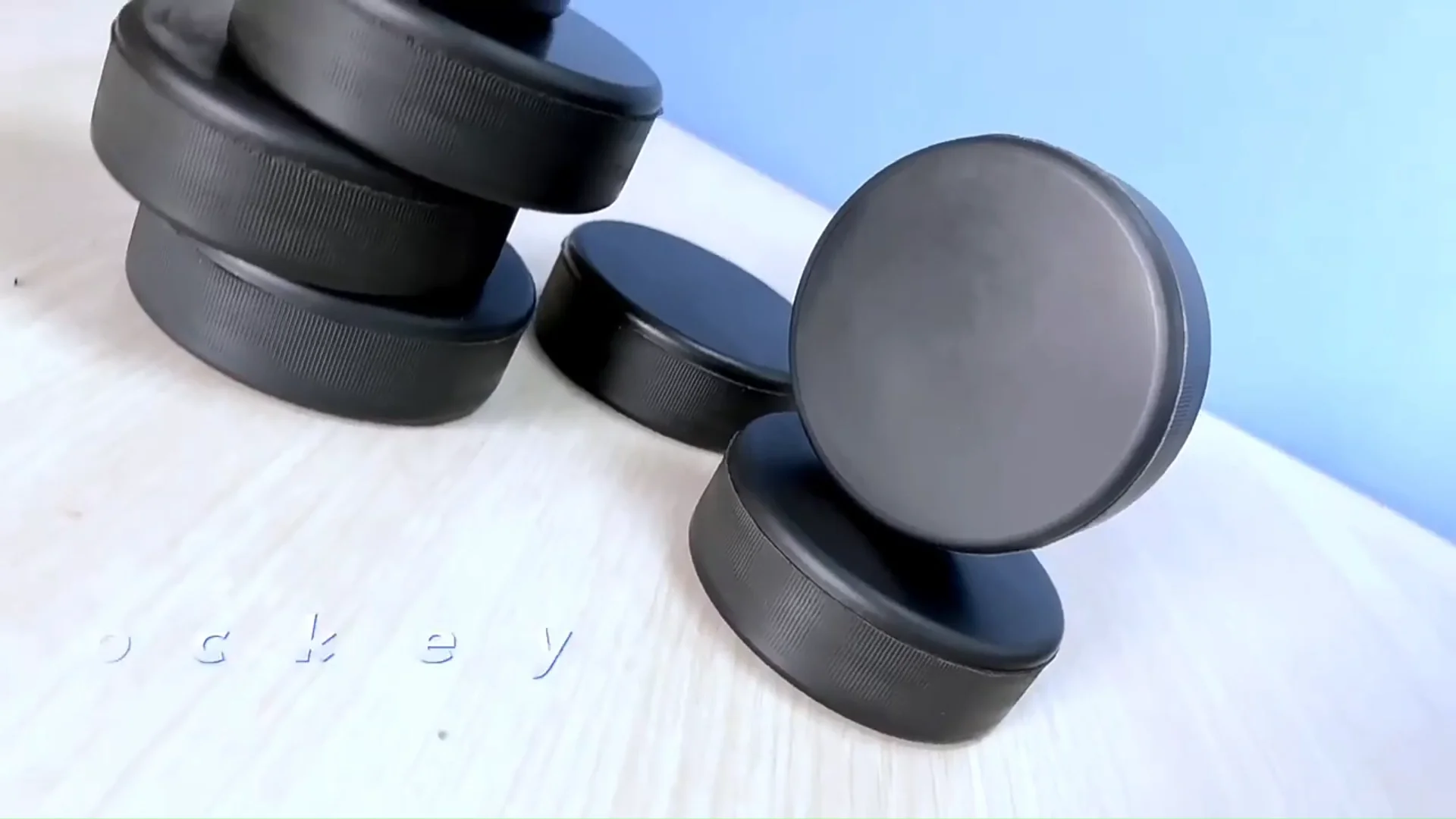 Wholesale Customized Printing Logo Rubber Official Ice Hockey Puck ...