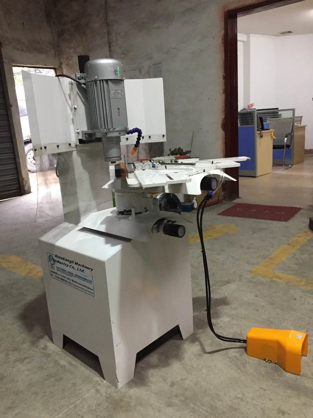 Pneumatic Single Head Glass Chamfering Machine Lighting Small Piece ...