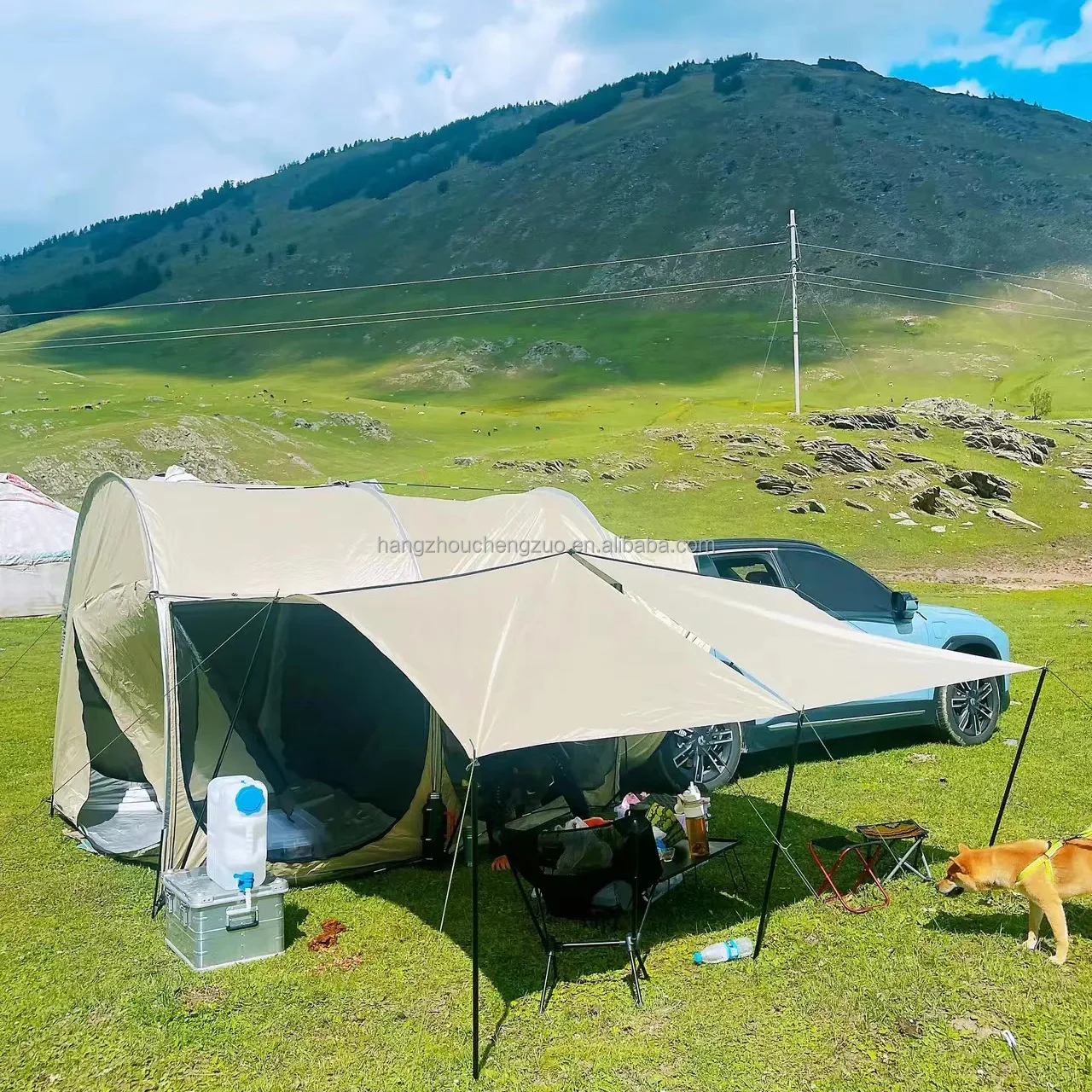 2 Room Advanced Car Rear Tent – SUV Tents for Family Camping with 5 ...