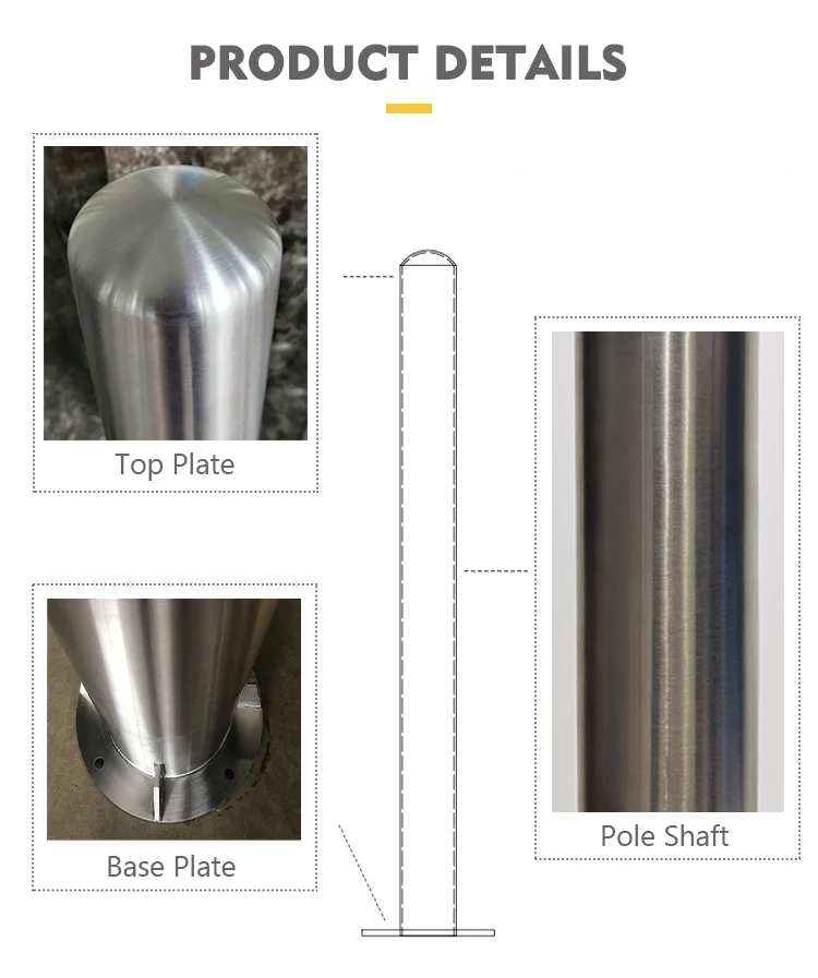 Ballard Car Park For Pathway Bollards With Socket Road Parking Bollard ...
