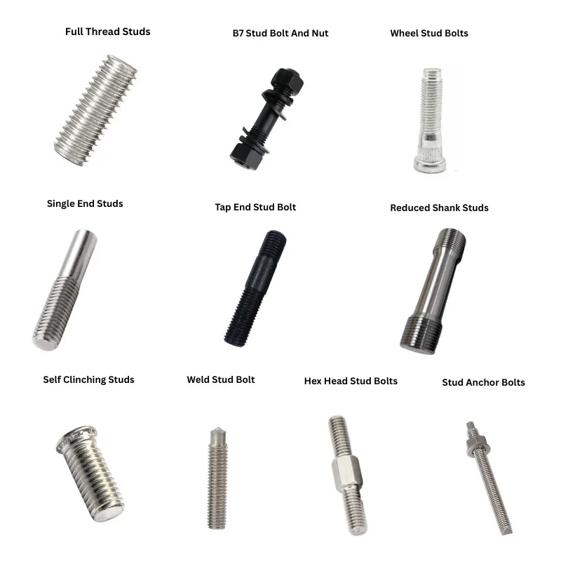 M6 M8 M10 M24 DIN976 Sus304 Carbon Steel Stud Bolts