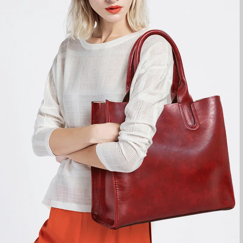 Shop MU Women's Luxury Bag Set - 3 Pieces PU Leather Handbags