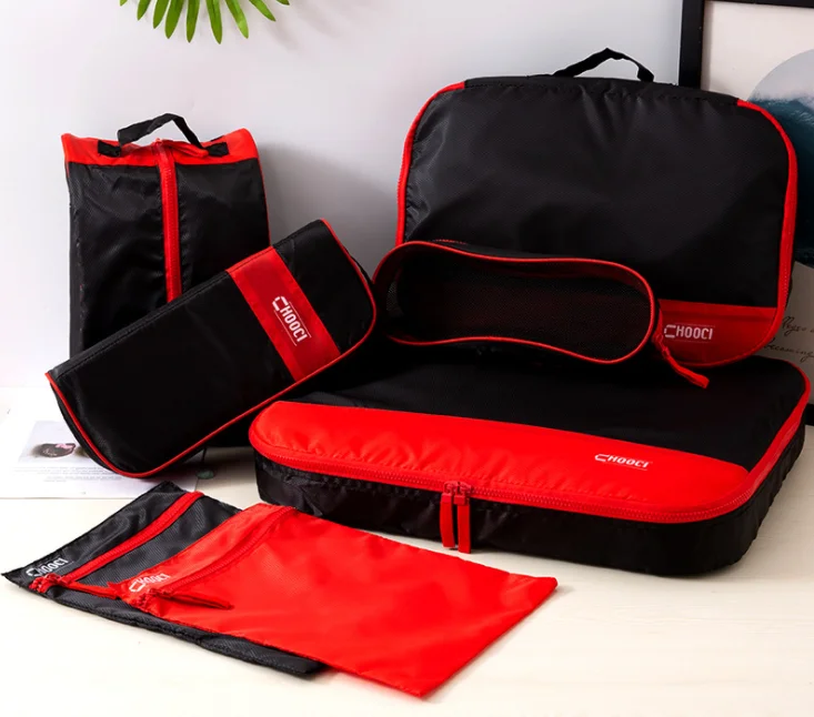 Customized Lightweight Travel Luggage Organizer Bags 7 Pcs Packing ...