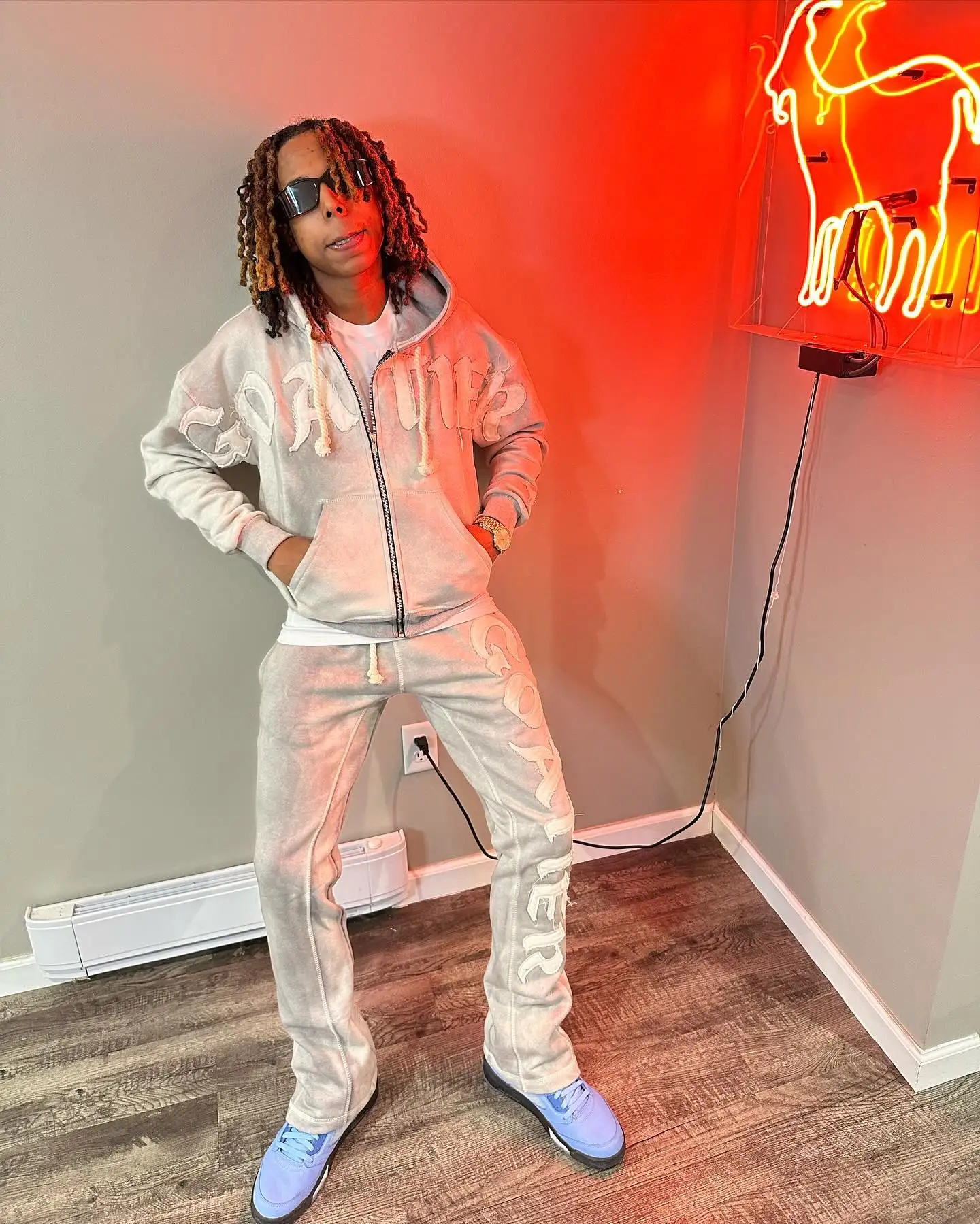 OEM Custom Streetwear Manufacturer Men's Letter Applique Tracksuits ...