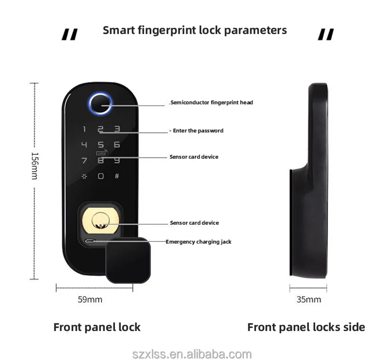Mzd High Quality Tuya Ttlock App Digital Ovo Smart Lock Wholesale Smart ...