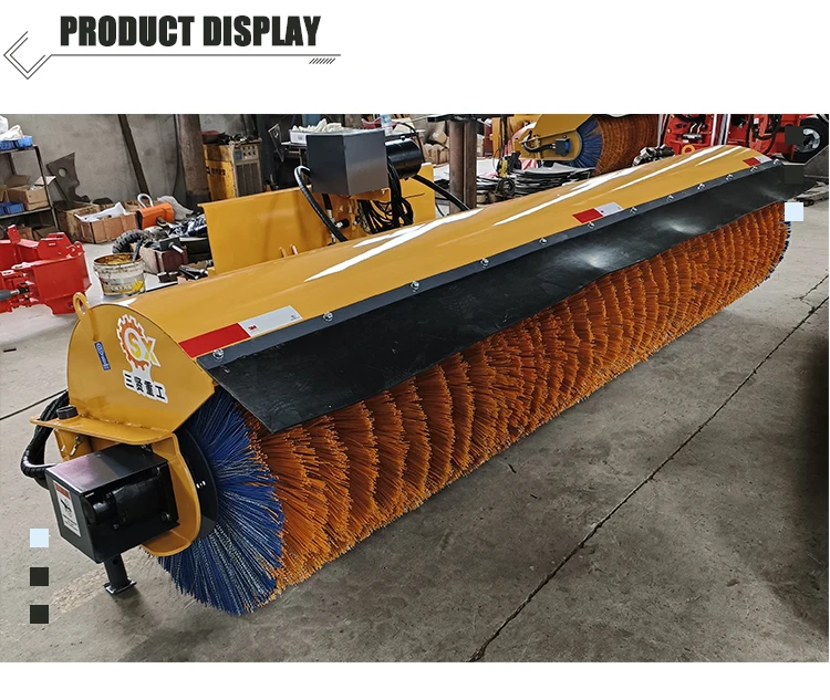 Hydraulic Motror Machine Brush Broom Sidewalk Snow Sweeper Snow ...