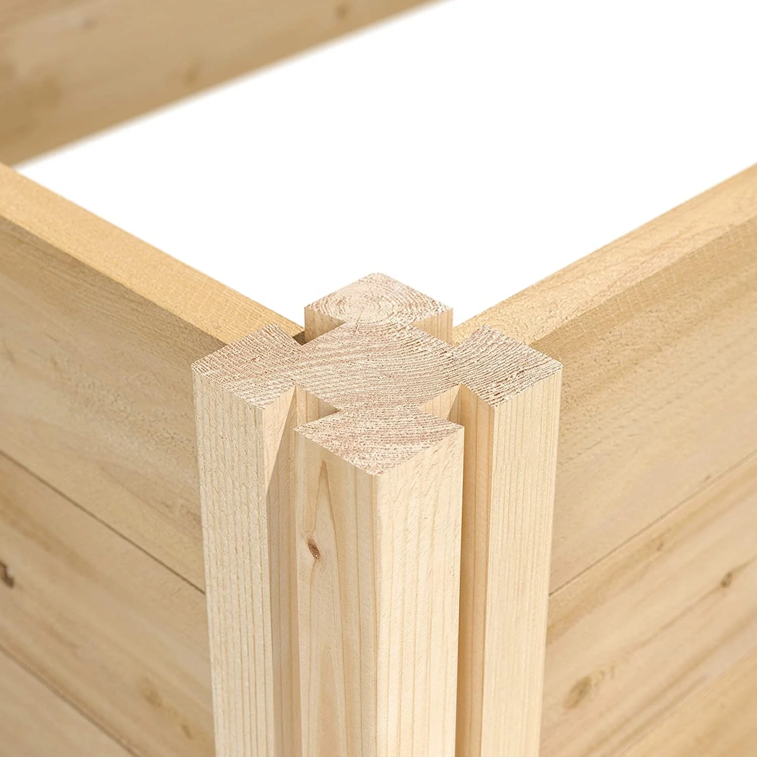 Outdoor Solid Wood Plant Elevated Planting Box Wood Garden Wooden ...