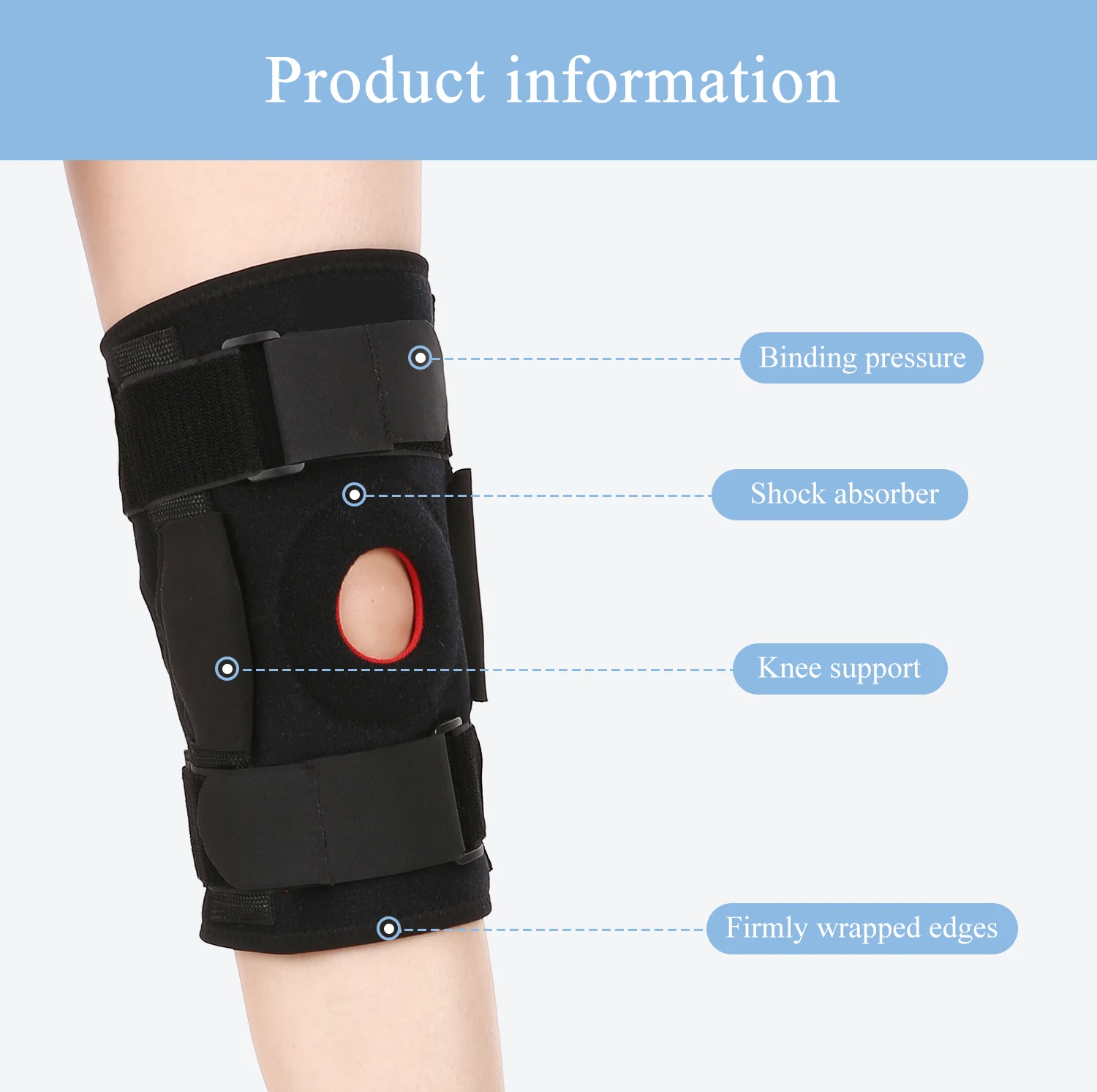 Patellar Fixation Strap Lower Limb Splint Meniscus Ligament Strain ...