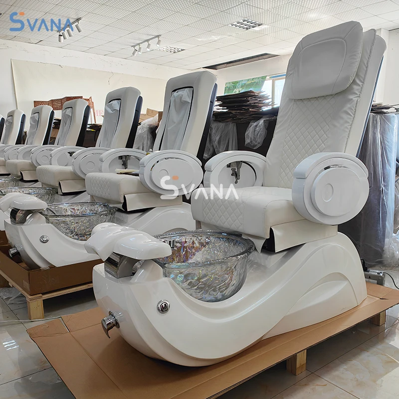 Luxury Beauty Salon Furniture Reclining Pipeless Whirlpool Foot Spa ...