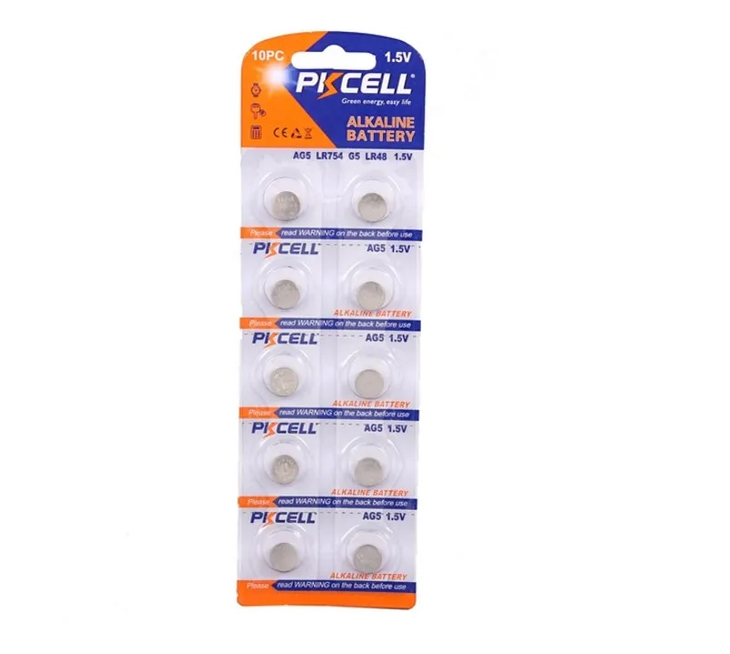 L750 Button Cell Battery 1.5v Ag5 Lr754 Alkaline Coin Cell Battery ...