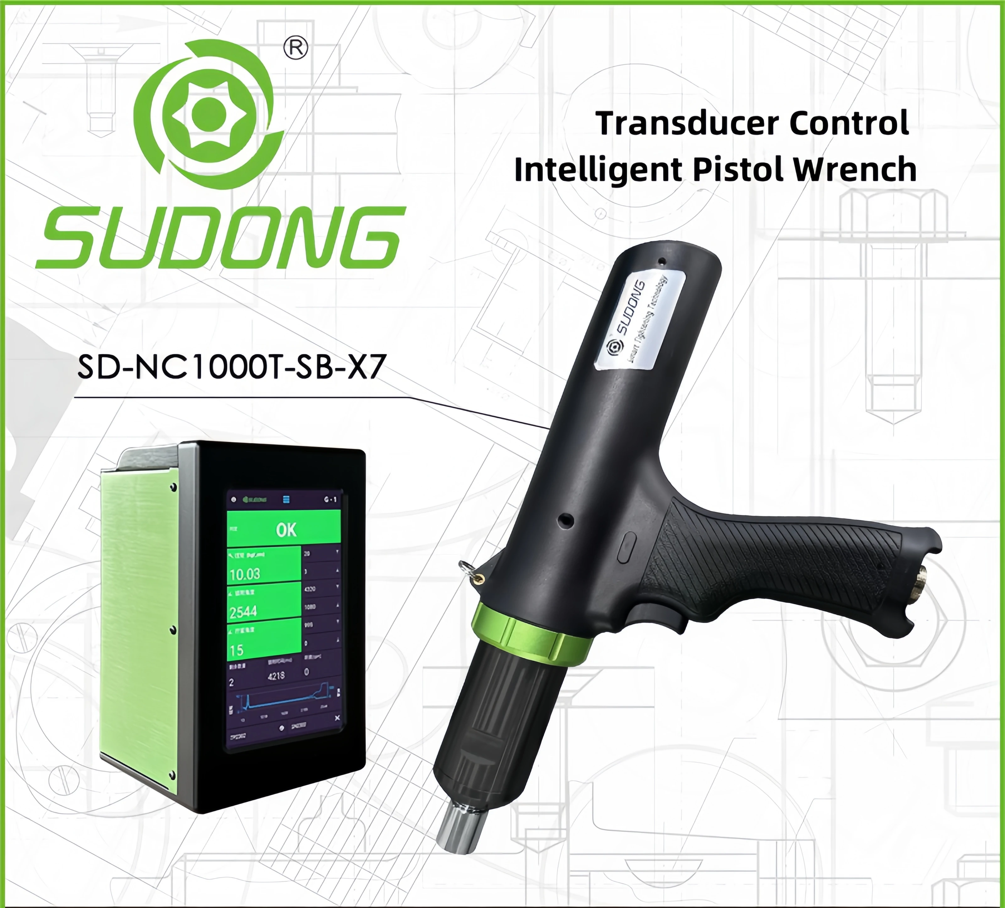 DC Intelligent Servo Electric Screwdriver Wrench Sensor Control