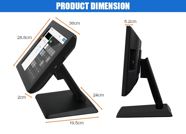 New Dual Screen Pos Machine For Sale With Stand Cash Register All In ...