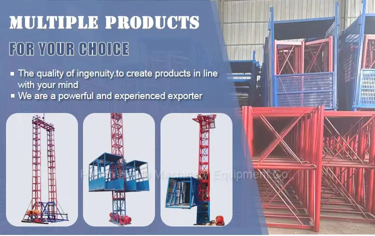 Temporary Construction Elevator Ss1t Double Cage Construction Hoist ...