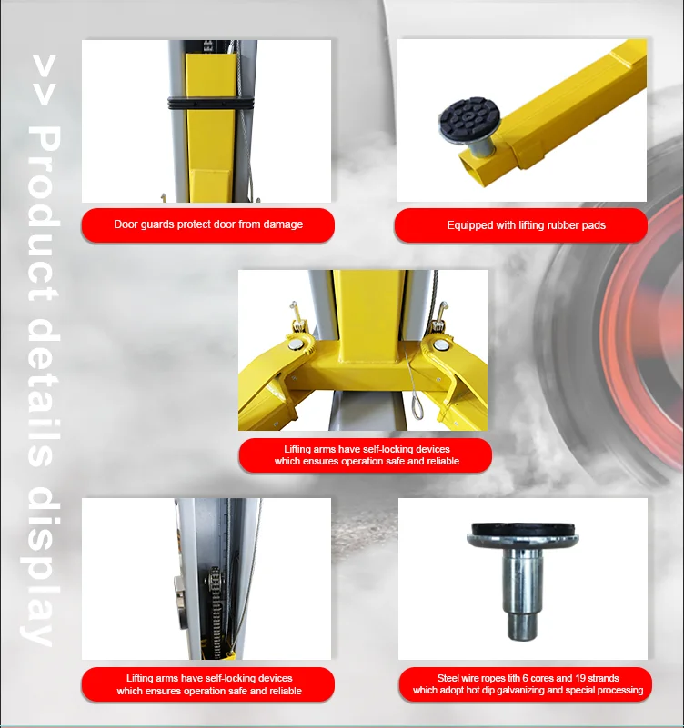 4000kg Two Post Car Hydraulic Lift Double Column Car Elevator Good ...