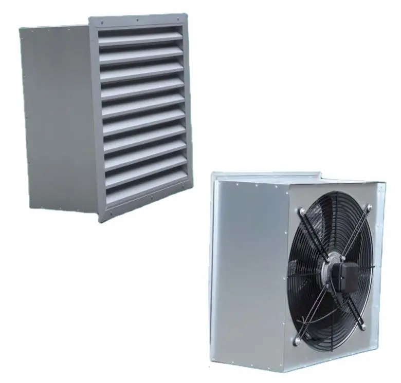 Wall-mounted square circular flow ventilator for vertical fan machinery ...