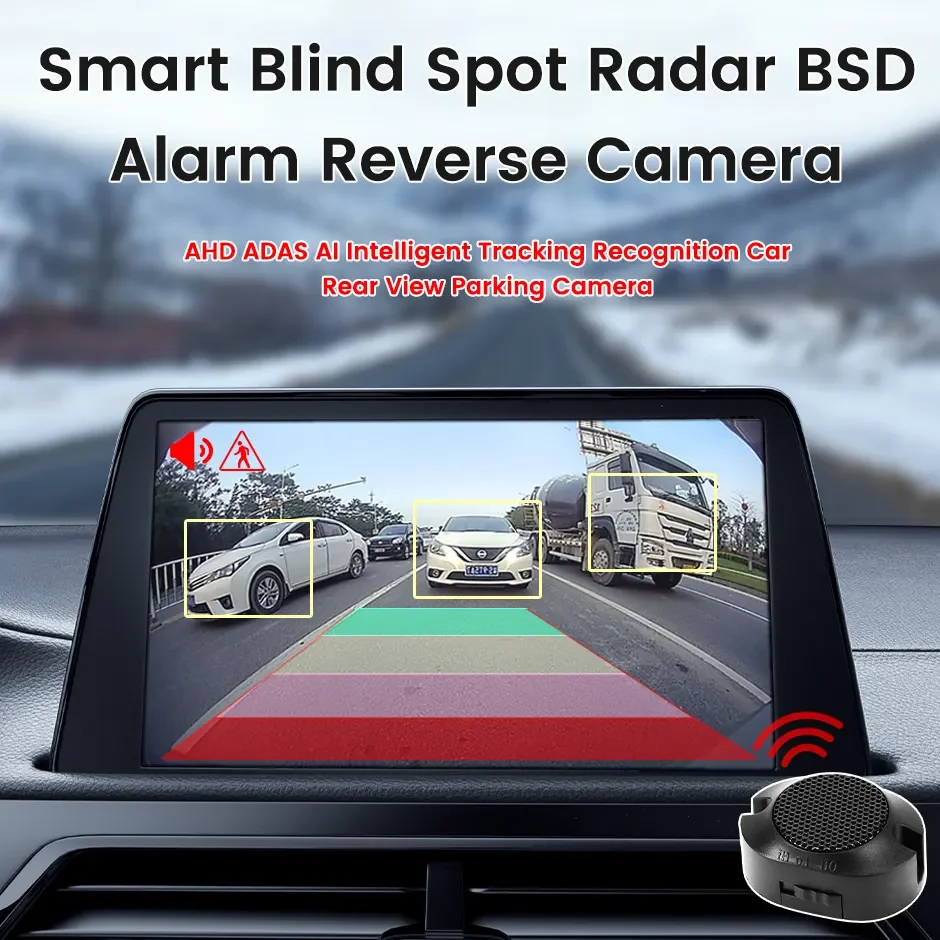 Smart Car Rear View Camera - 1080P ADAS BSD AI Tracking