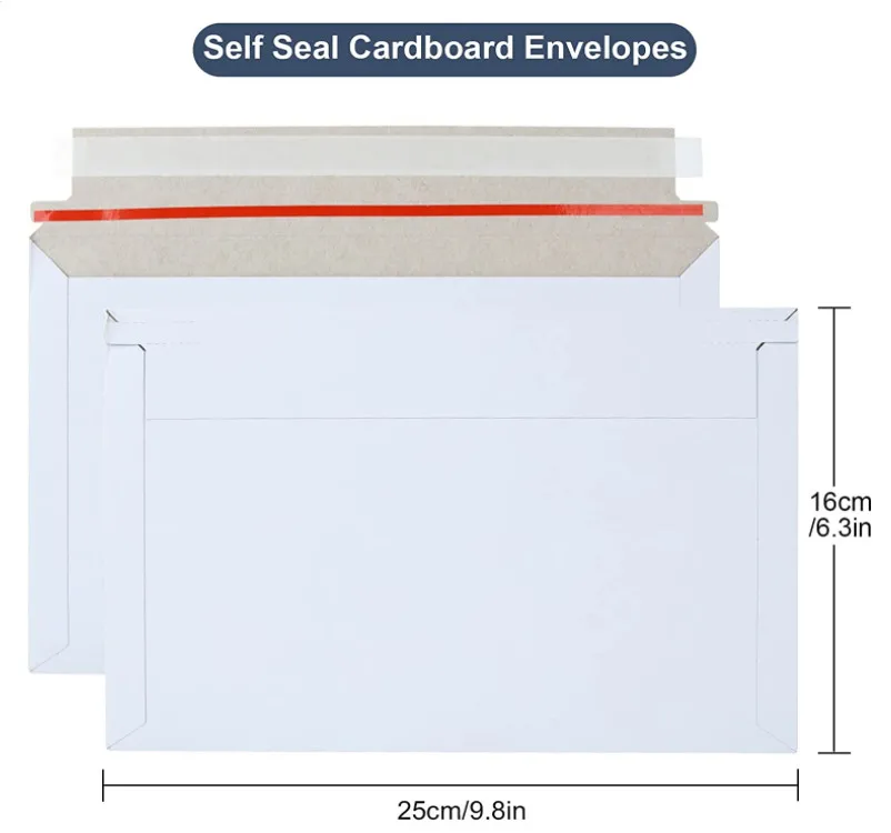 Custom Self Adhesive Paperboard Envelope Paper Mailer Document Photo ...