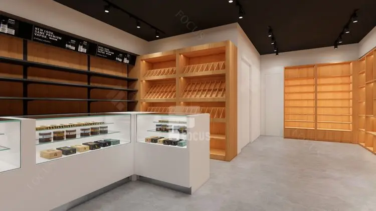 Retail Tobacco Store Display Racks Wooden Display Glass Showcase Smoke ...