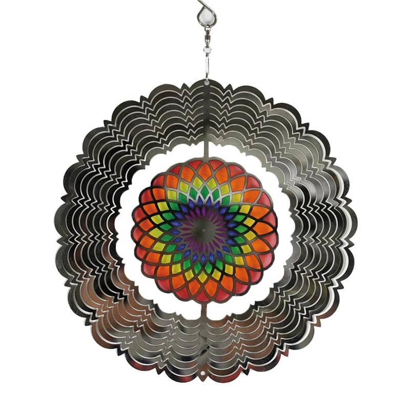 Mirror Wind Spinner - Elegant Garden Decor Sublimation