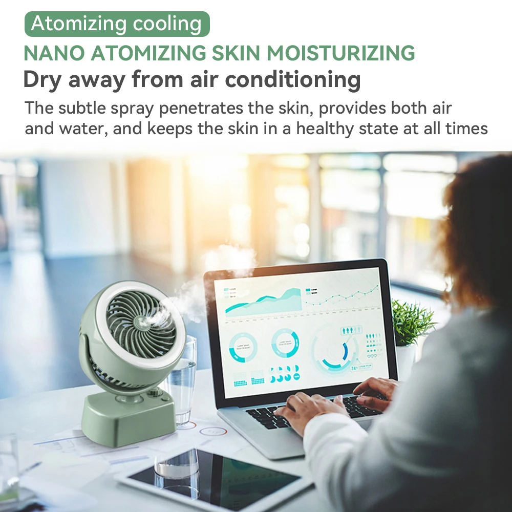 Automatic Shaking Of Head 3 Speed Strong Wind Portable Usb Powered ...