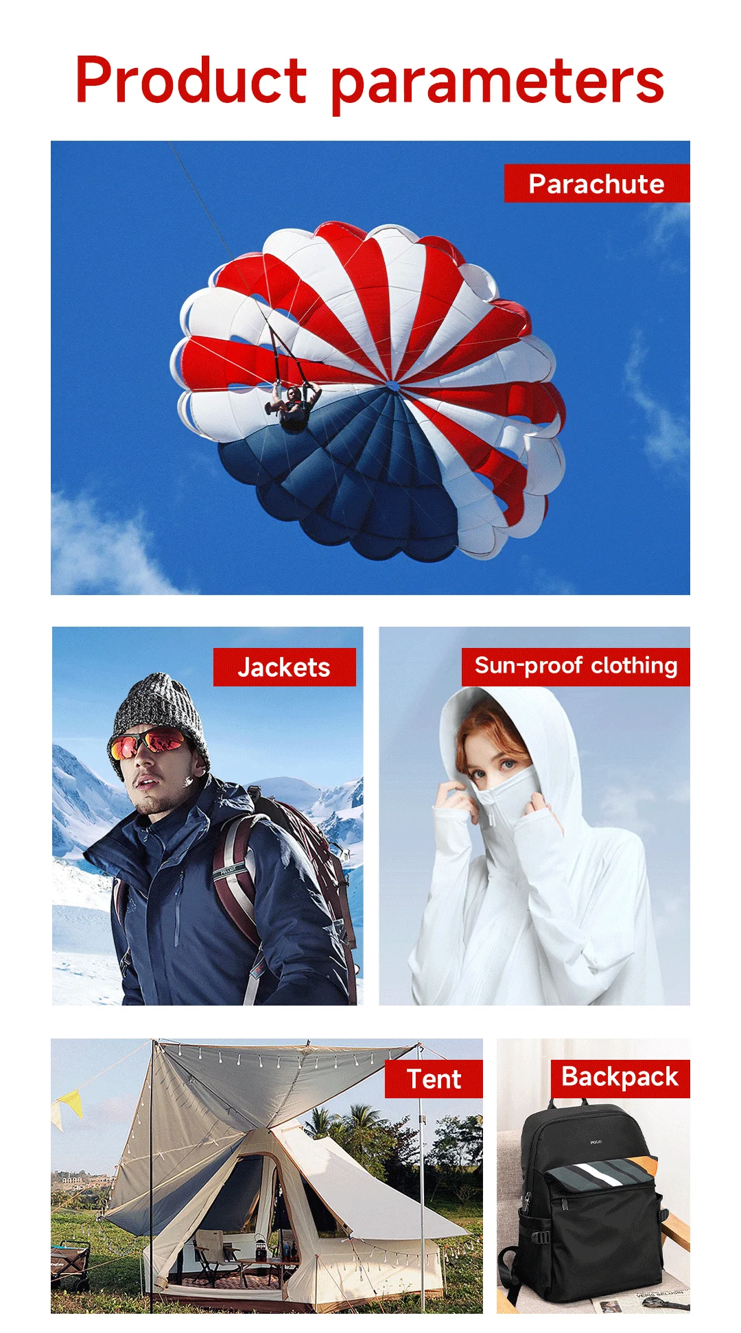 320T Twill 40D Nylon Fabric - Durable, Lightweight & Versatile