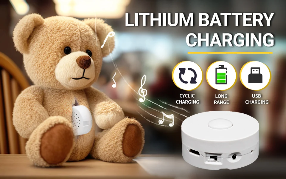 Programmable Mini Voice Recorder Box for Stuffed Animals - Rechargeable ...