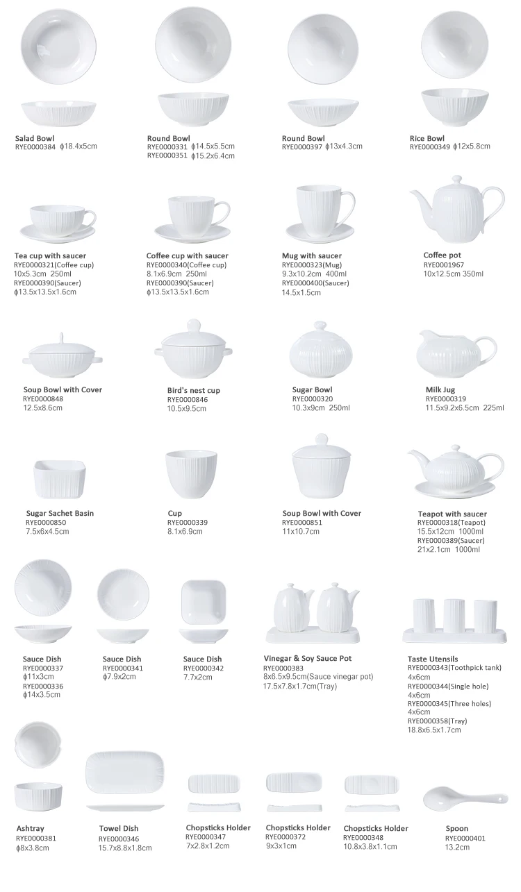 Luxury Bone China Dinner Set - Perfect for Hotels & Restaurants