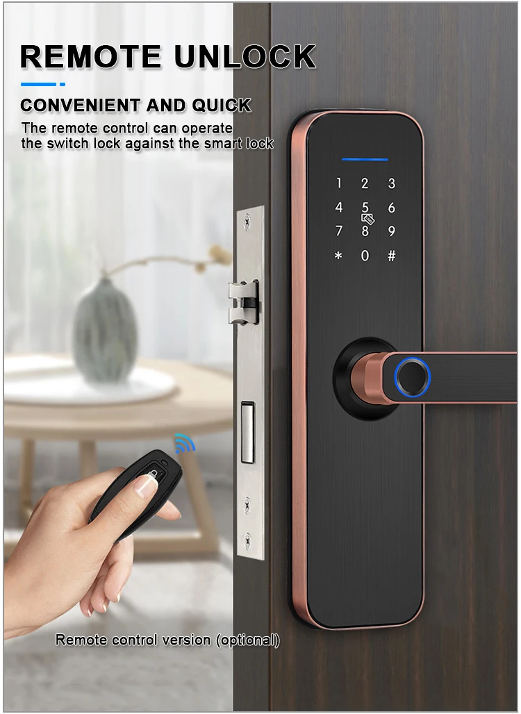 Smart Locks by Tuya - Secure Your Wood Doors Efficiently